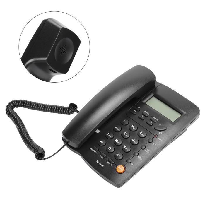 MAD Téléphone de ligne fixe TC-9200 Téléphone Fixe d'Hôtel de Bureau ...