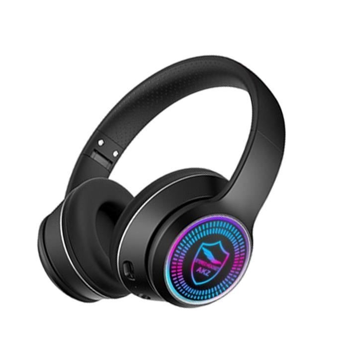 Oreille sans fil, casque USB Bluetooth léger, réglable en RGB, avec ...