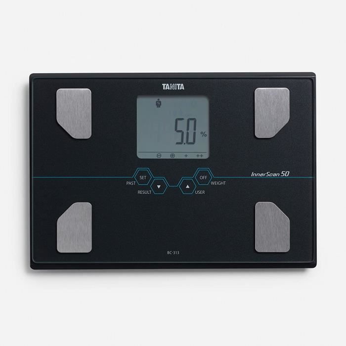 TANITA BC-313 Balance De Composition Corporelle Au Design Ultra-Précis 10 Mesures Noir172 ...