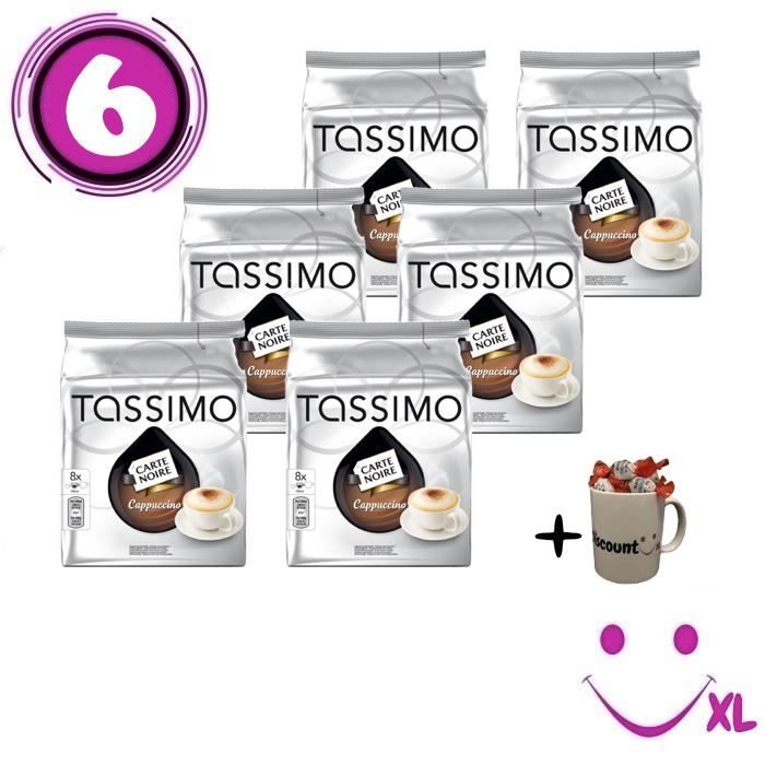6 Tassimo Carte Noire Cappuccino + Mug Offert - Cdiscount Au quotidien