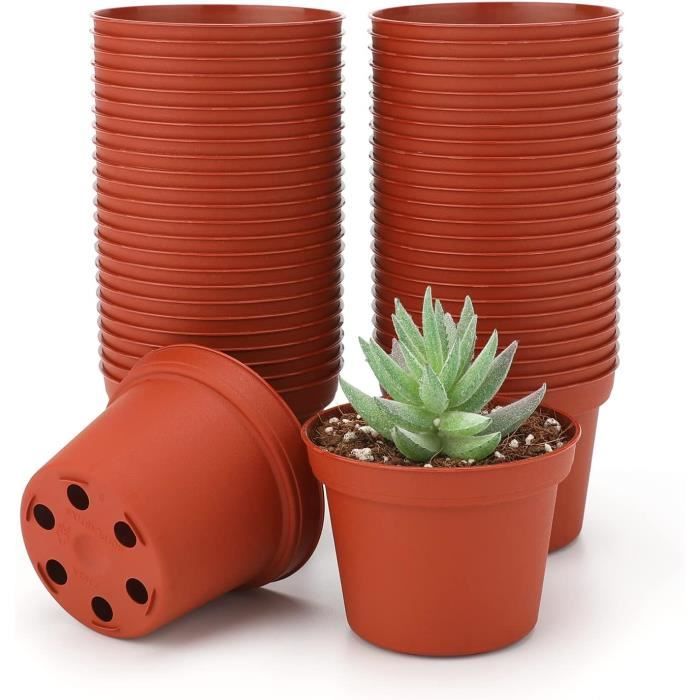 50 Pièces 7.6Cm Petits Pots Pour Semis, Mini Givré Pot Plante De Semis ...