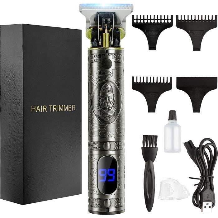 Tondeuse Cheveux Hommes, Tondeuse Barbe Kit Homme Electriques Tondeuse Cheveux Rasoir ...