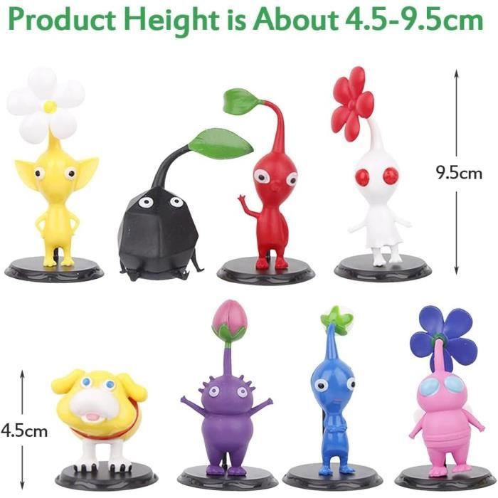 8pcs Pikmin Figurines Gâteau Topper Pikmin Mini Figurine Pikmin Cake ...