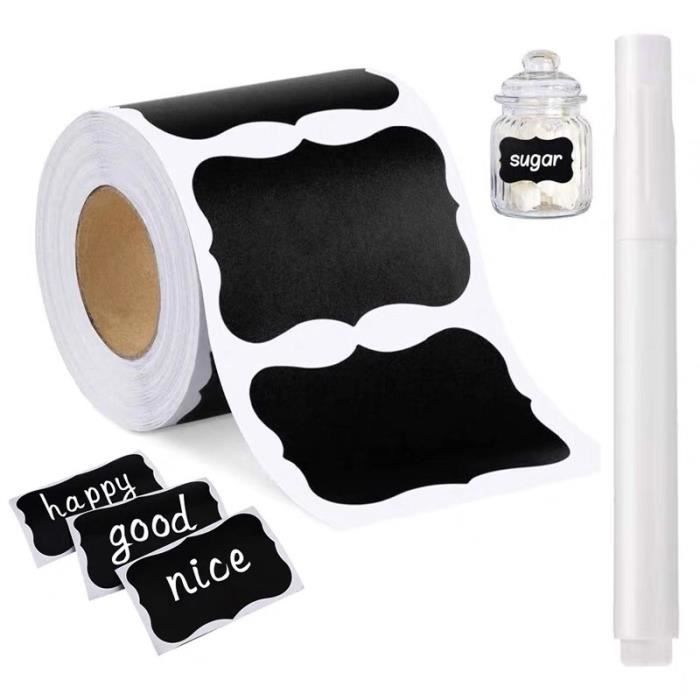 Gommette,Étiquettes autocollantes pour tableau noir, 120 pièces-rouleau ...
