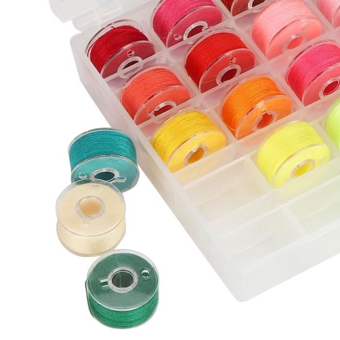 Fil à coudre - GOTOTOP - 50 bobines - Polyester - Couleur vive - Pour ...