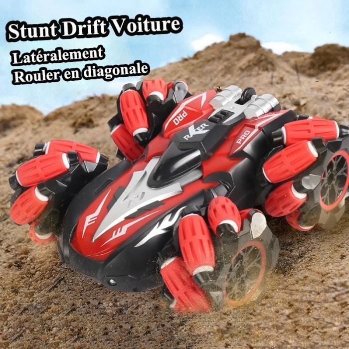 Voiture Télécommandée 360° RC Rotation,Voiture cascadeuse double face 2,4Ghz Voiture Tout ...