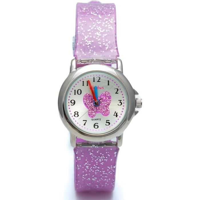 Montre Fille Avec Fonction D'Apprentissage - Paillettes Et Élégance ...