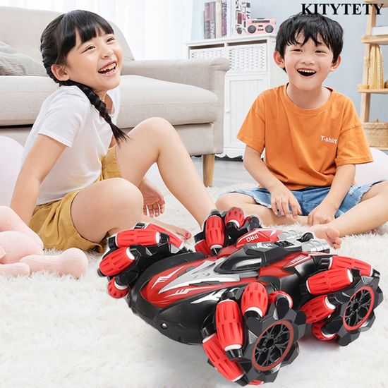 Voiture Télécommandée 360° RC Rotation,Voiture cascadeuse double face 2,4Ghz Voiture Tout ...