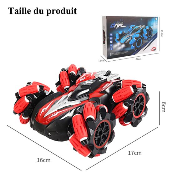 Voiture Télécommandée 360° RC Rotation,Voiture cascadeuse double face 2,4Ghz Voiture Tout ...