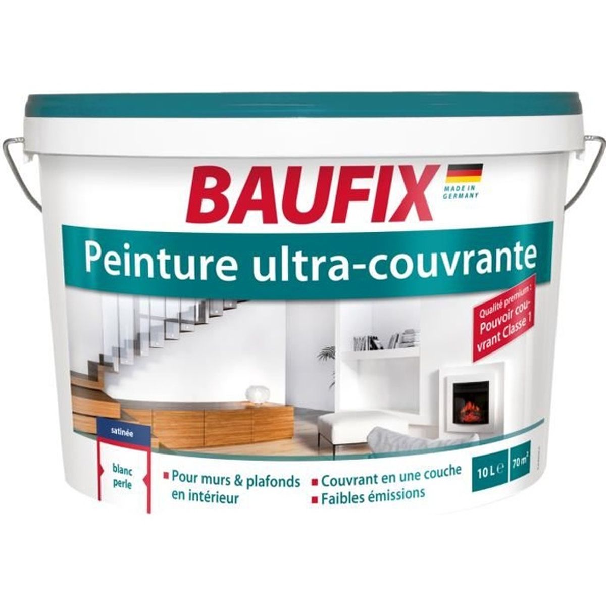 Baufix Peinture ultra-couvrante satinée - Cdiscount Bricolage