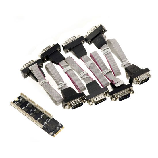 Carte d'extension M.2 - EXAR 17V358 - 8 ports RS232 - PCIe - Format ...