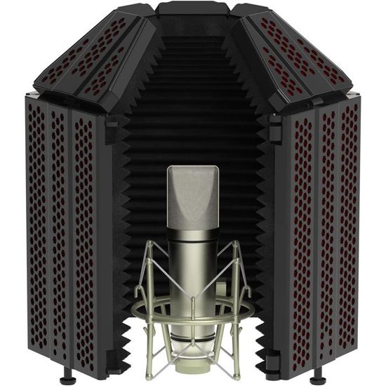 XTUGA Bouclier d'Isolation de Microphone, Mousse Acoustique Micro de ...