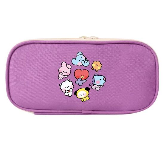 Purple 3 - Trousse À Crayons Bt21, Minini, Grande Capacité, Pour ...