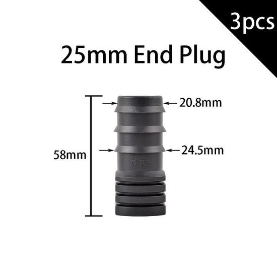 Pièce détachée arrosage,Barbelé Connecteur Té Coude Embout Pe Tuyau ...