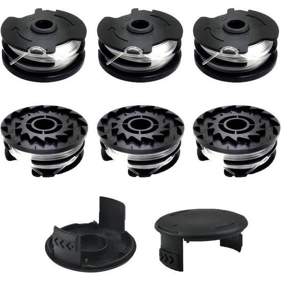 Lot De 6 Bobines De Fil De Rechange Pour Lidl Parkside Avec 2 Capuchons Bobine De Rechange Pour ...