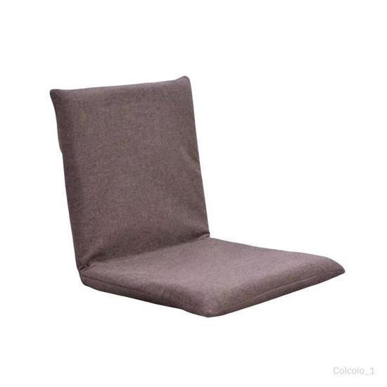 Chaise de salon rembourrée au sol, support dorsal réglable, chaise ...