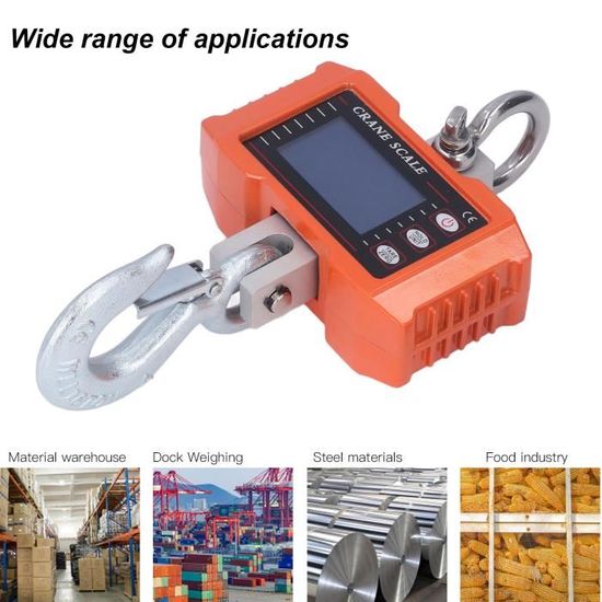 YUM - Balances à crochet Balance de grue 500kg 1100lb crochet de pesage ...