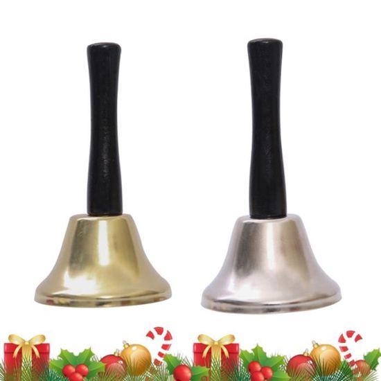 Clochettes à main multifonctionnelles en métal durable hochet cloches ...