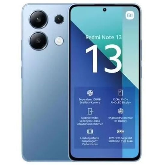 XIAOMI Redmi note 13 8 Go 128 Go Bleu Givré Smartphone 4G - Cdiscount ...