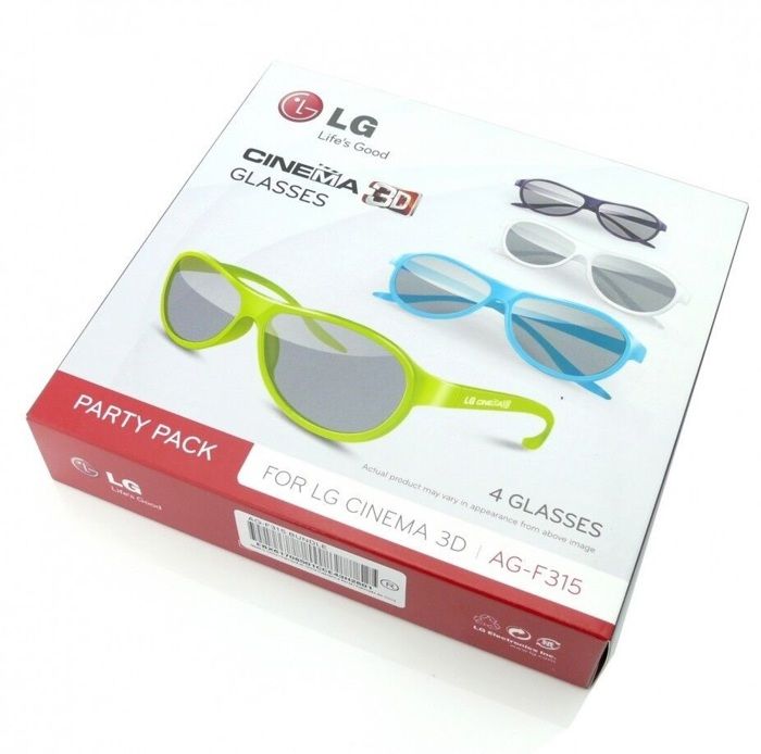 Lunettes 3D Pack de 4 paires de lunettes 3D LG AG-F315 - Cdiscount TV ...