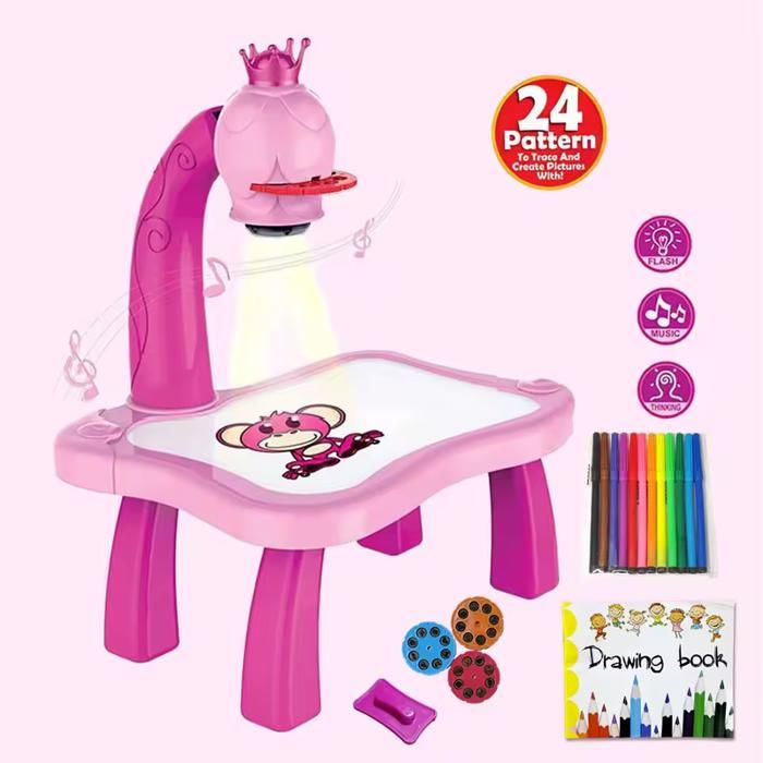 Table De Dessin Pour Enfants Avec Projecteur Coloré, Jouet Éducatif ...