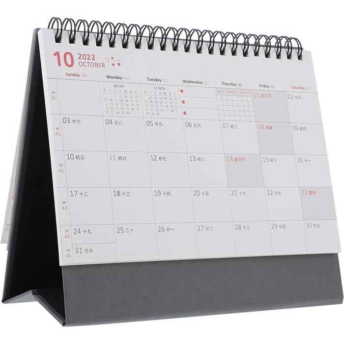 Weekly Planner 2022 Calendrier De Bureau Planificateur De Bureau Daily ...