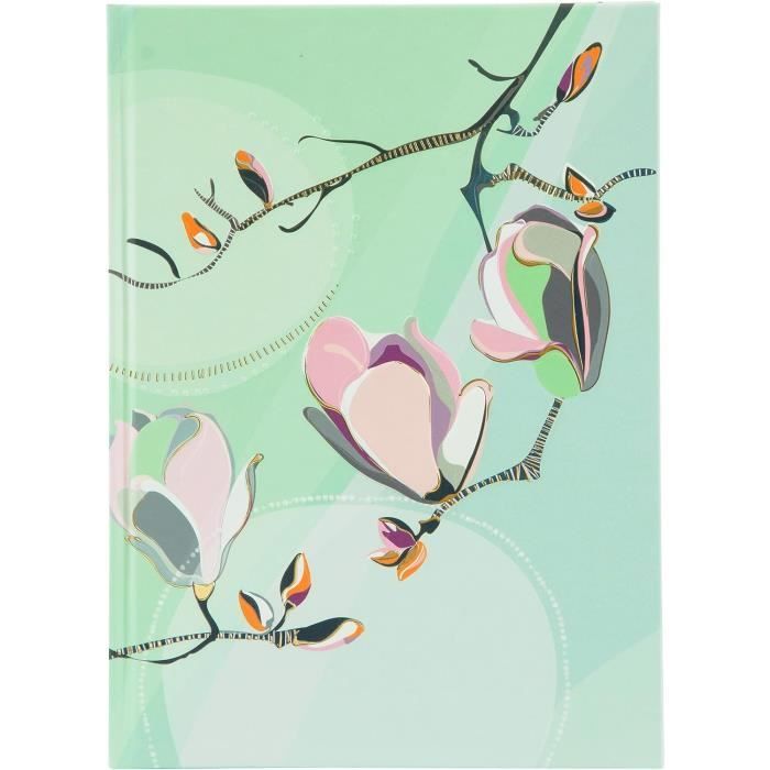 64 418 Carnet De Notes Format A5 Motif Magnolia Menthe In Turnowsky ...