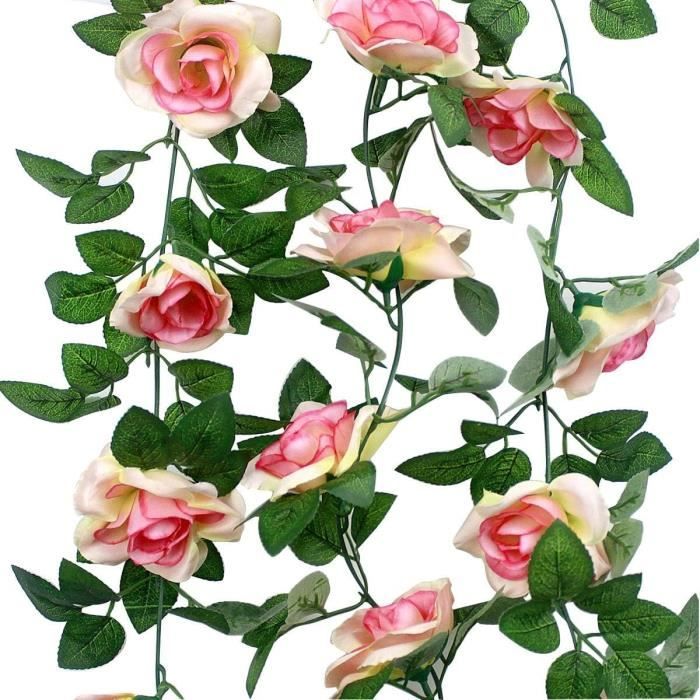2.3M 16 Feuille De Lierre Simulation Rose Fleurs, Artificielles ...