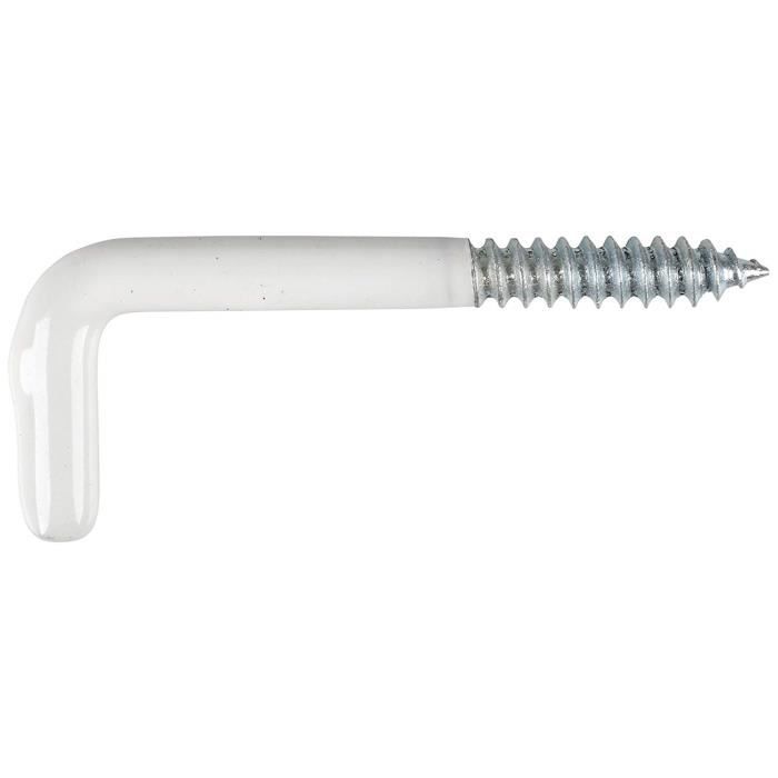 COGEX 85253 Gond à vis plastifié, Blanc, 3,5 x 40 mm, Set de 8 Pièces - Cdiscount Bricolage