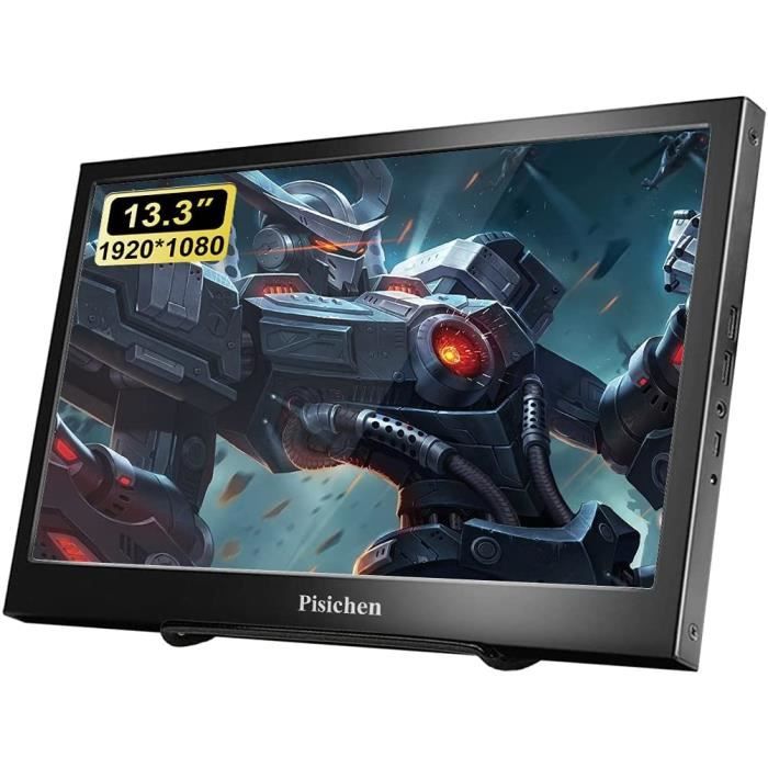 Écran portable 13,3 pouces, écran IPS Full HD 1920 x 1080, écran HDMI ...
