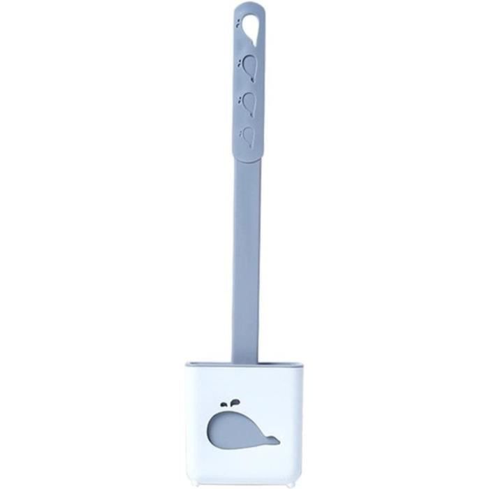 Brosse Wc Brosse De Toilette Avec Support En Silicone, Brosse De Toilette À Tête Plate, Brosse À ...
