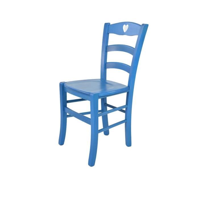 Tommychairs - Chaise cuisine CUORE, robuste structure en bois de hêtre ...