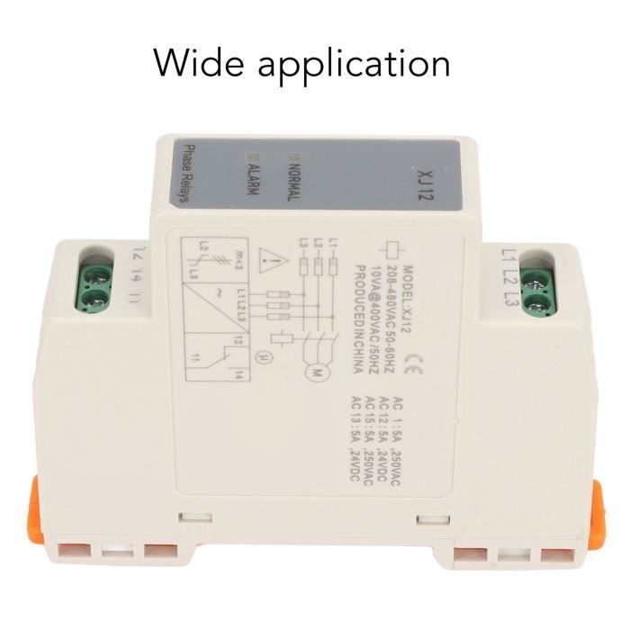 QID-Relais de séquence de moteur à 3 phases Relais de Séquence triphasé ...