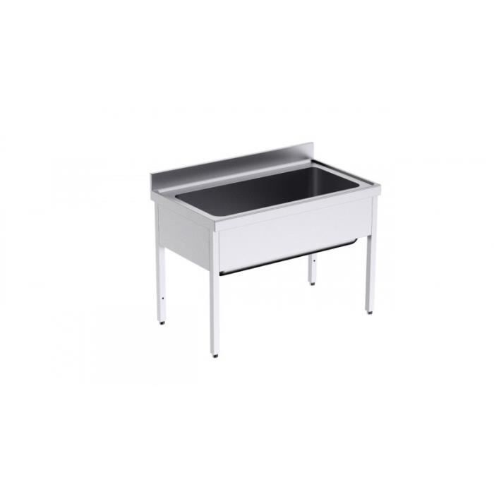 Plonge en Inox avec Bâti 1 Bac Grande Capacité Gamme 700 - Distform ...