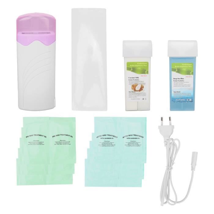 Drfeify kit d'épilation au rouleau Ensemble de Rouleaux de Cire d ...
