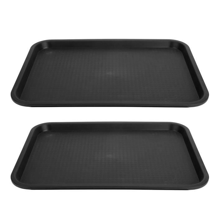 Plateau alimentaire - FDIT - 2pcs - Antidérapant - Espace de rangement ...