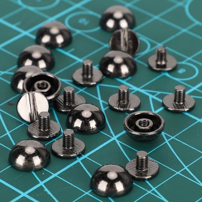 XUY Rivets de Champignon Tête Ronde Vis Dôme Bricolage Goujons Boutons ...