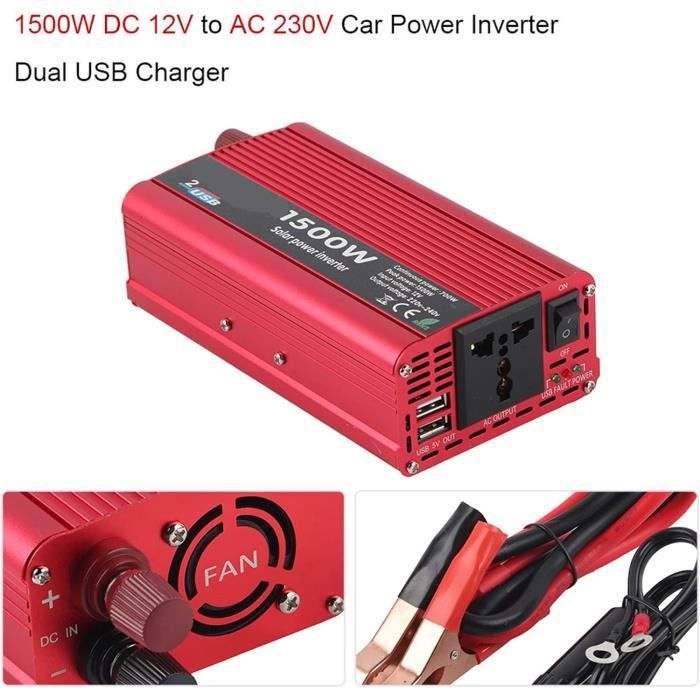 Convertisseur de puissance - KEEN SO - 1500 W - DC 12 V vers AC 230 V ...