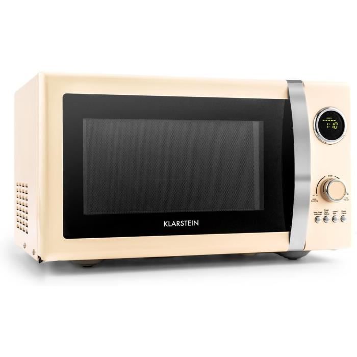 Fine Dinesty 2 En 1 - Micro-Ondes Et Gril, Design Rétro, Boîtier Métal ...