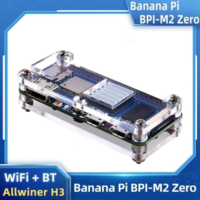 Pour Banana Pi -M2 Zero Allwinner H3 4 CœUrs 512 Mo de RAM DDR3 Carte de DéVeloppement PC ...