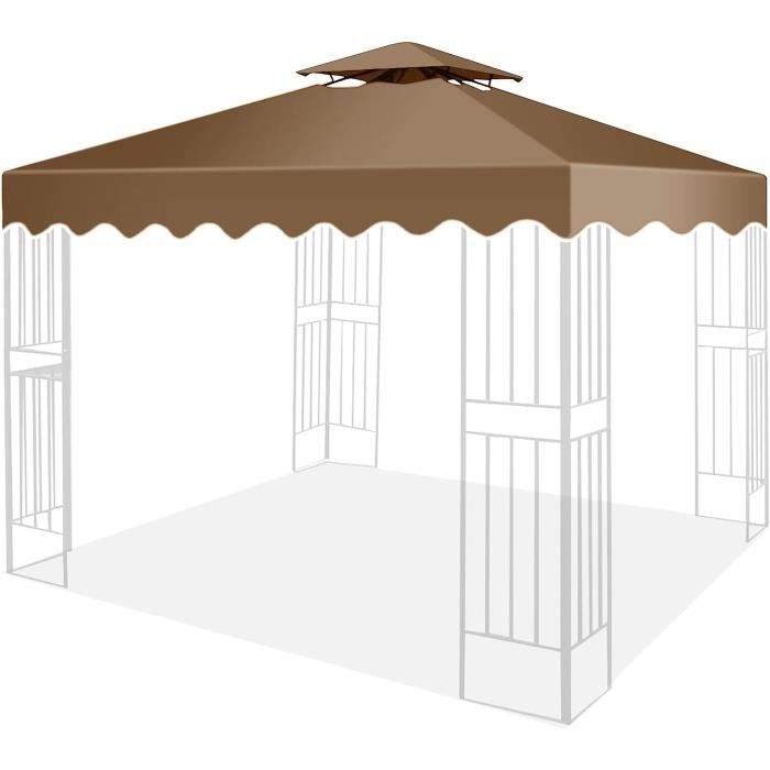 Qweidown Toile Tonnelle 3x3 Toile de Rechange pour Pavillon-Tonnelle de ...