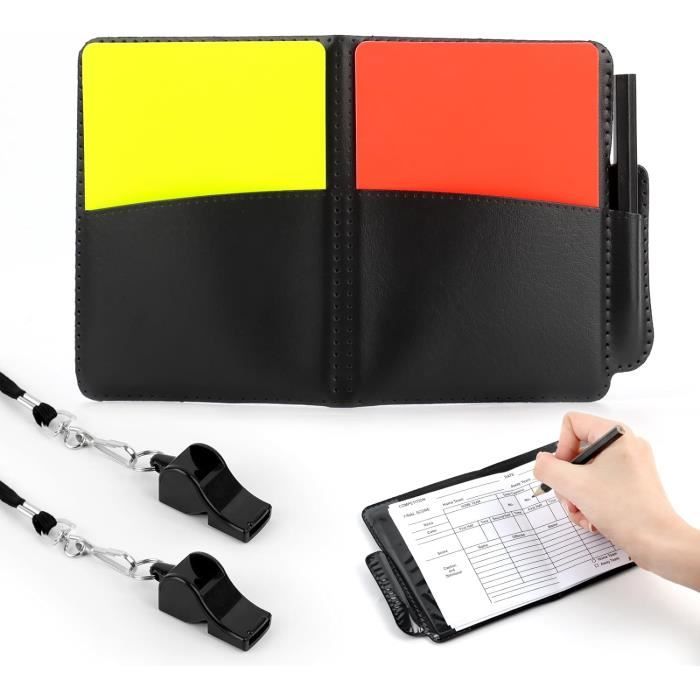 Carton Arbitre Football Set Sports Cartes Arbitre Football avec Carnet ...