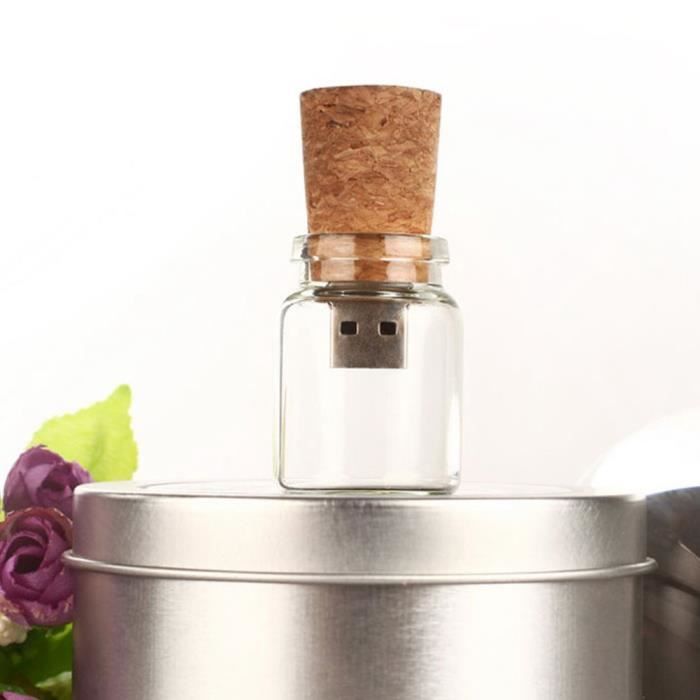 TMISHION Mémoire USB 2.0 Wishing Floating Bottles USB2.0 Flash Drive ...