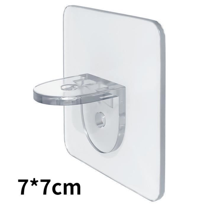 PATERE,7cmX7cm-5pcs--Pinces de Support pour étagère adhésive, clous ...