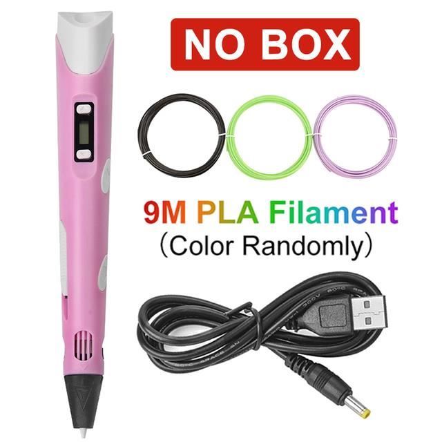 Stylo imprimante 3D,Pink--Stylo'impression 3D avec écran LCD pour ...