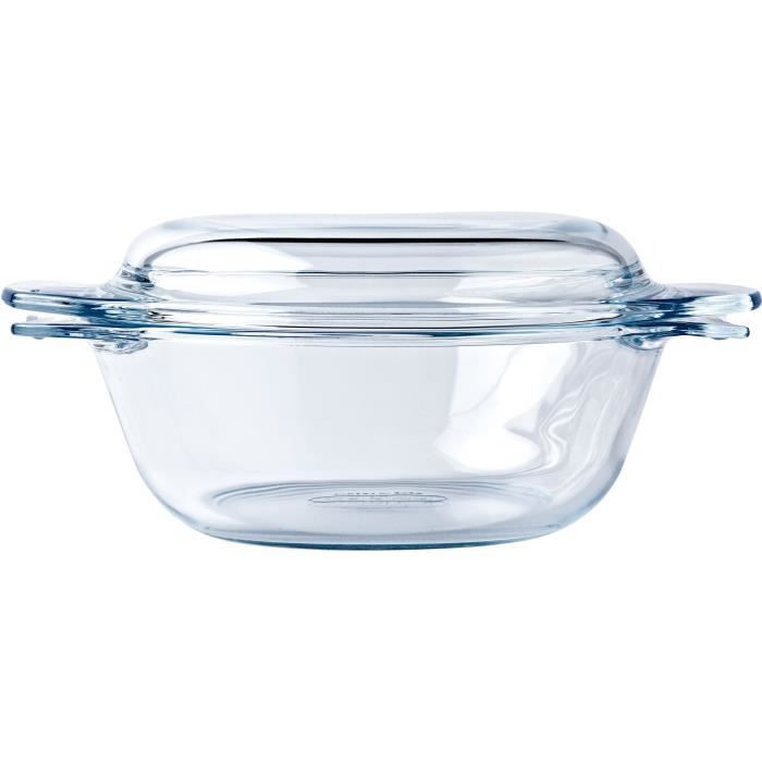 PYREX Cocotte ronde Classic Glassware 1,3 L transparent - Cdiscount Maison