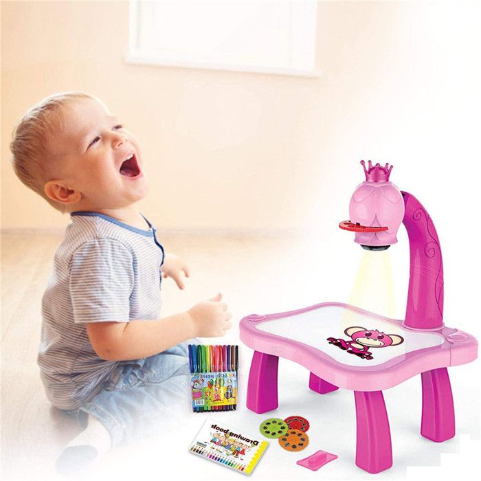 Table De Dessin Pour Enfants Avec Projecteur Coloré, Jouet Éducatif ...