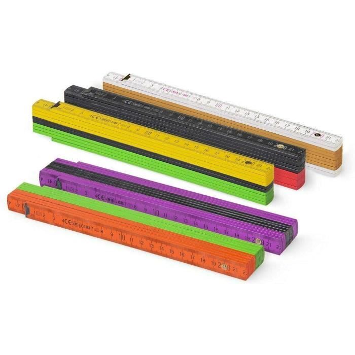 Metrie™ Bl52 \ 5X Règle Pliante En Bois Règle Pliante De 2 M De Long ...