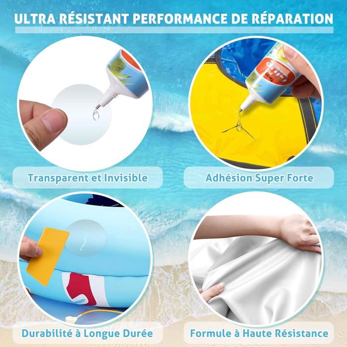 Taricor Kit Reparation Piscine,100ml (50mlx2) Kit de Réparation pour ...