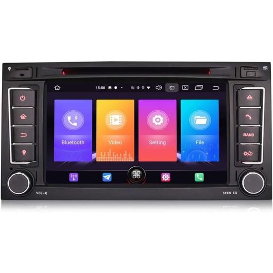 Autoradio Erisin Android 10.0 7 "pour VW Touareg Transporter T5 Multivan V Prend en Charge Dab ...